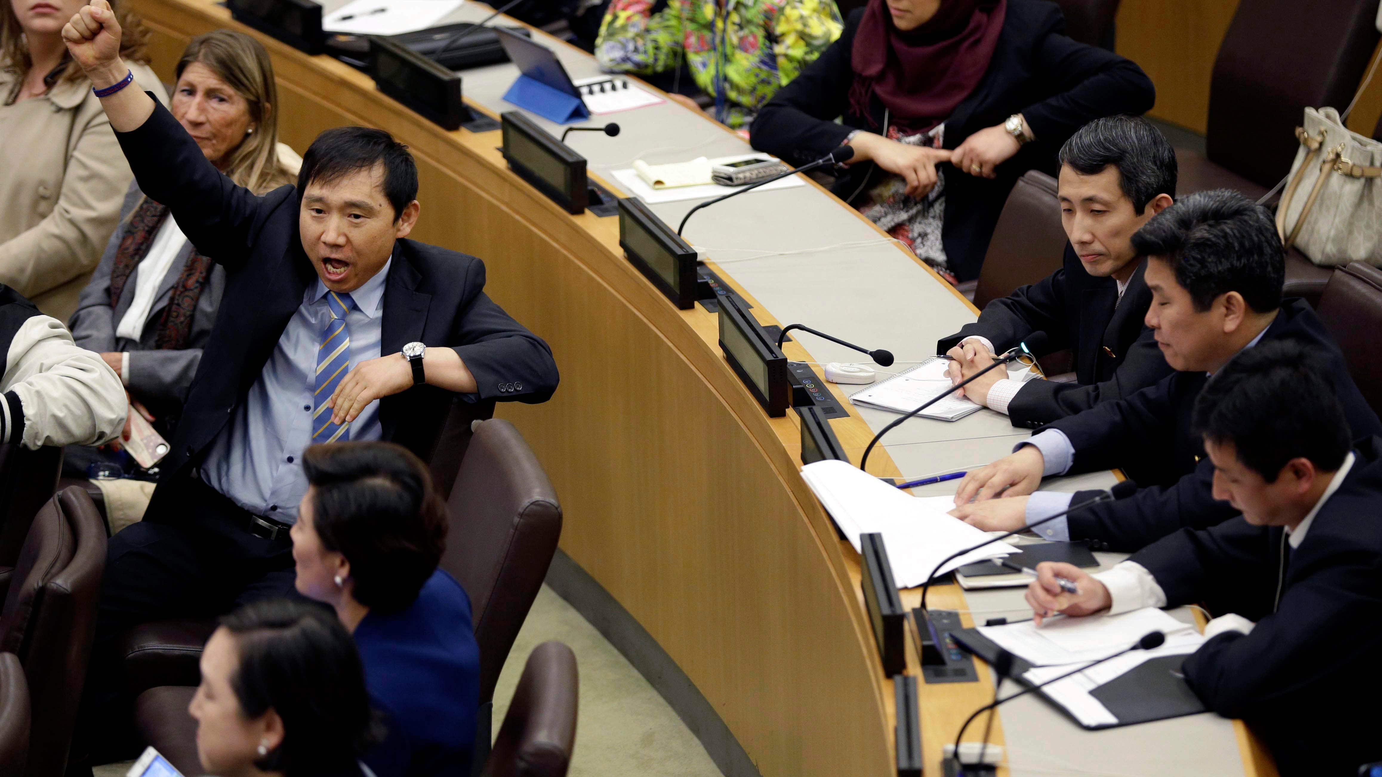 North Korean diplomats storm out of UN after spat with defectors | Fox News
