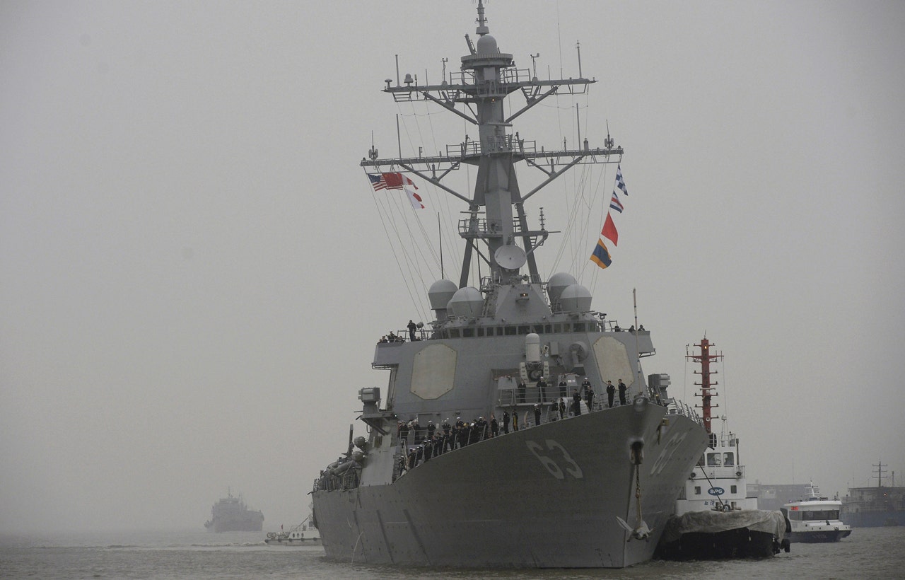 EXCLUSIVE: Pentagon sails destroyer near disputed island in South China ...