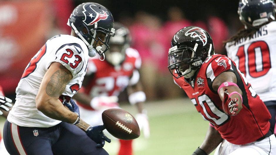WATCH: Teammate strips Arian Foster, causes fumble for TD | Fox News