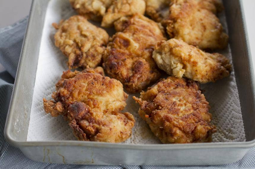 Fried Chicken (and Cheddar) Waffle Sliders with Bourbon Butter | Fox News