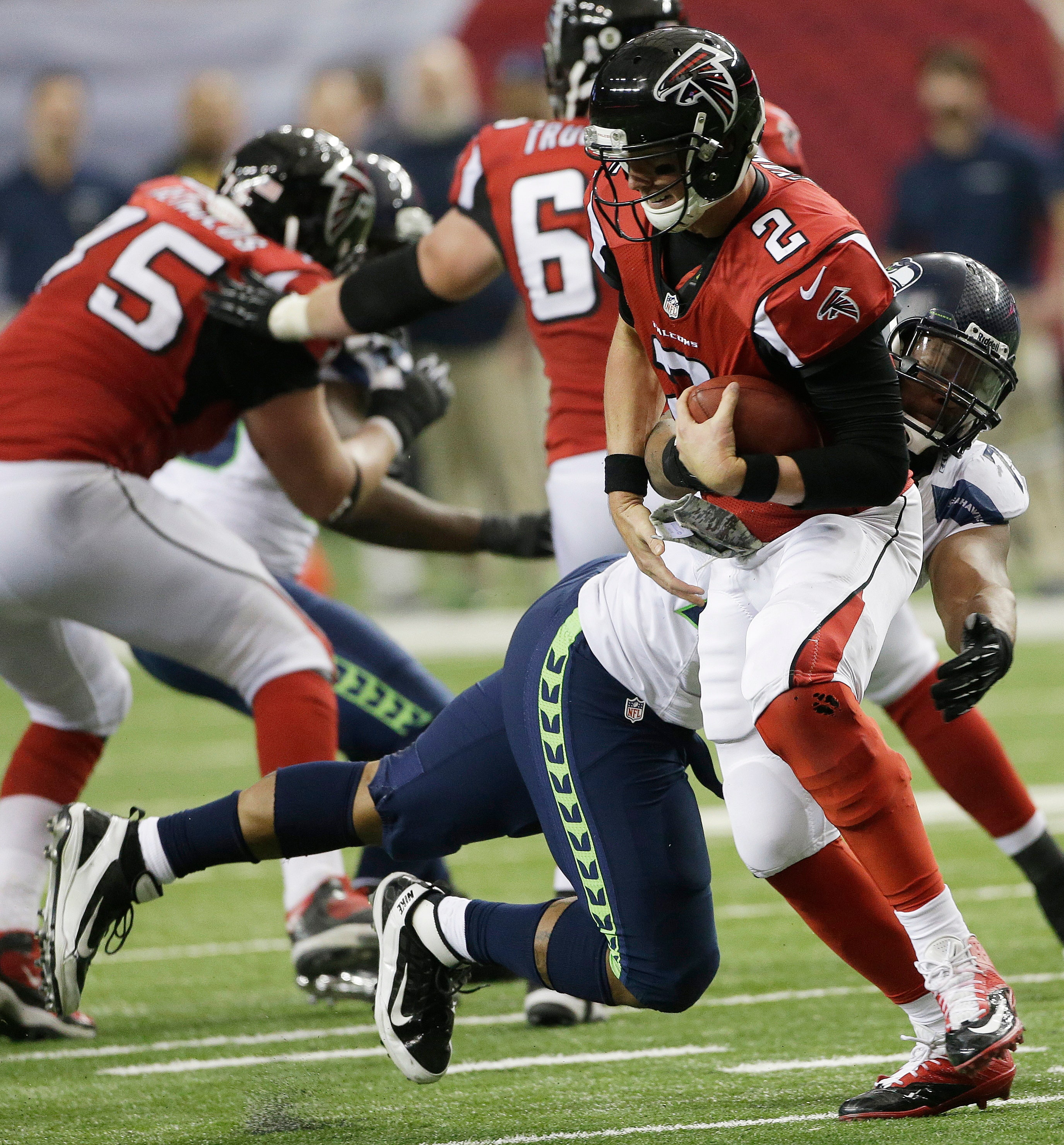 Loss of left tackle Sam Baker just the latest setback for Falcons ...