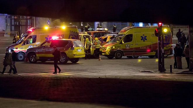 5 injured after facade of warehouse collapses on Spanish street | Fox News