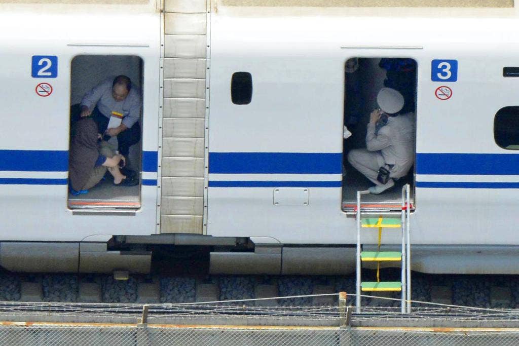 Passenger sets self on fire on Japan's Shinkansen bullet train; 2 ...