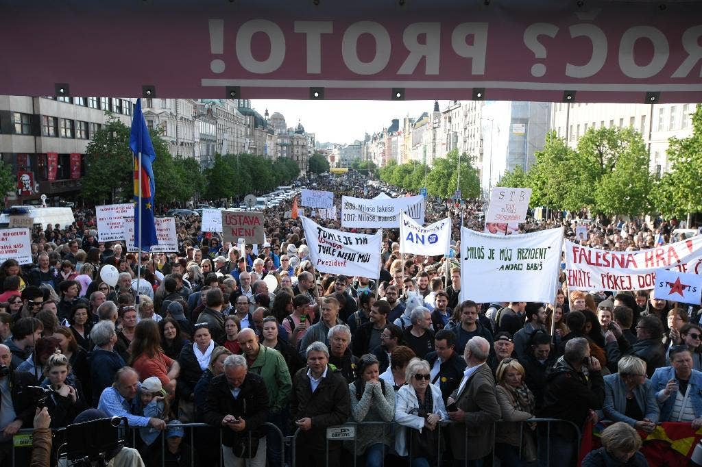 Czechs rally against country's president, finance minister | Fox News