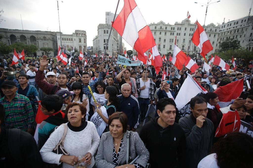 Thousands march in Peru to oppose Fujimori before election | Fox News