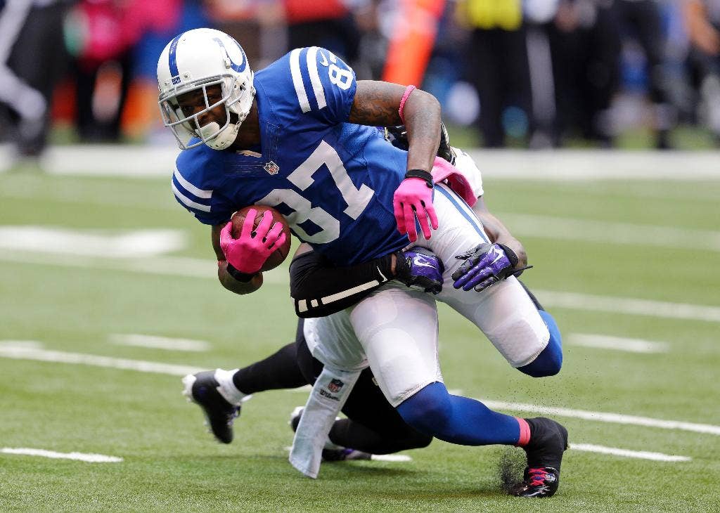 Colts' Reggie Wayne continues climbing yards receiving chart by passing ...
