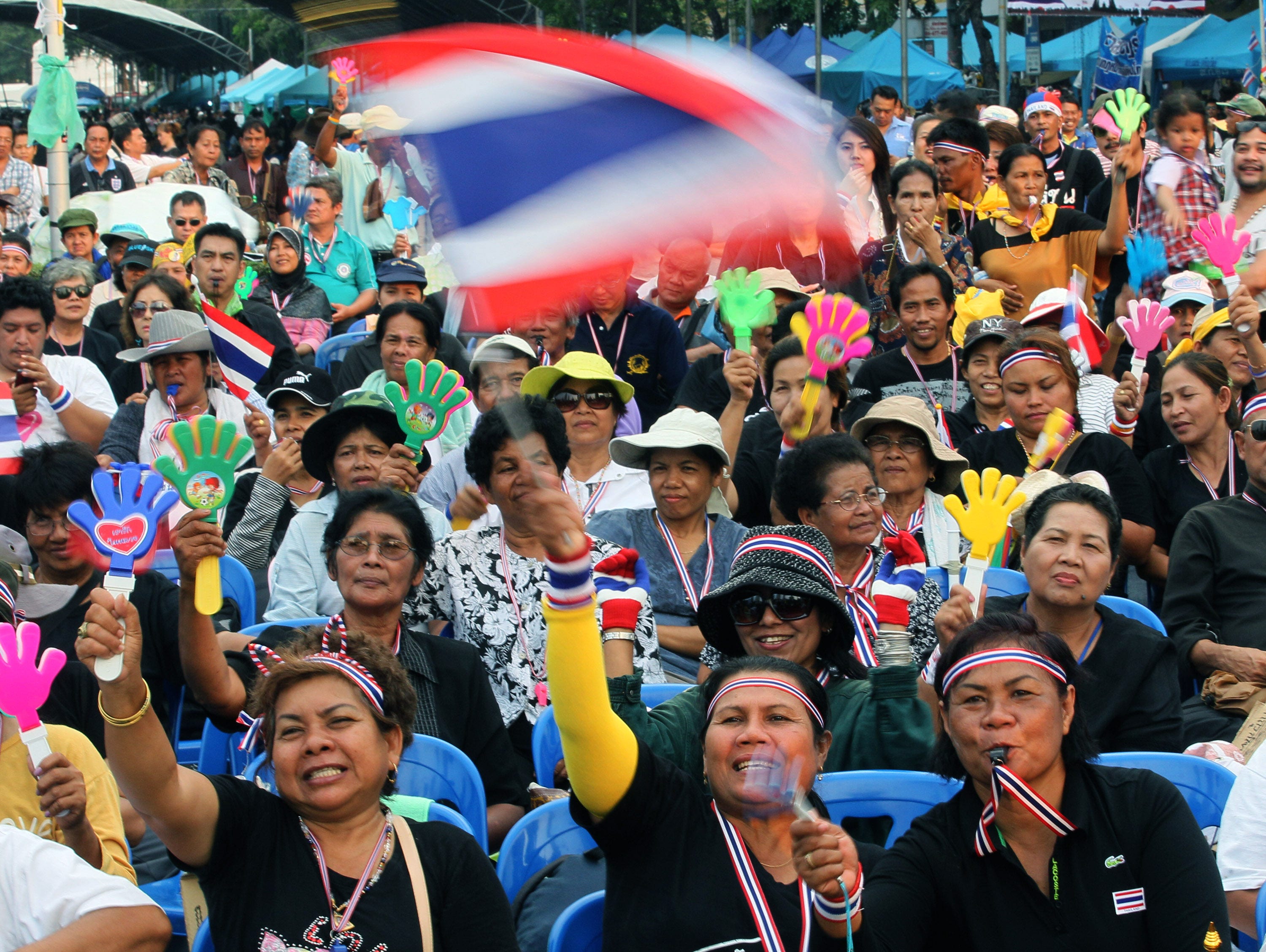 Noisy street protests fade as Thais ignore call for general strike over ...