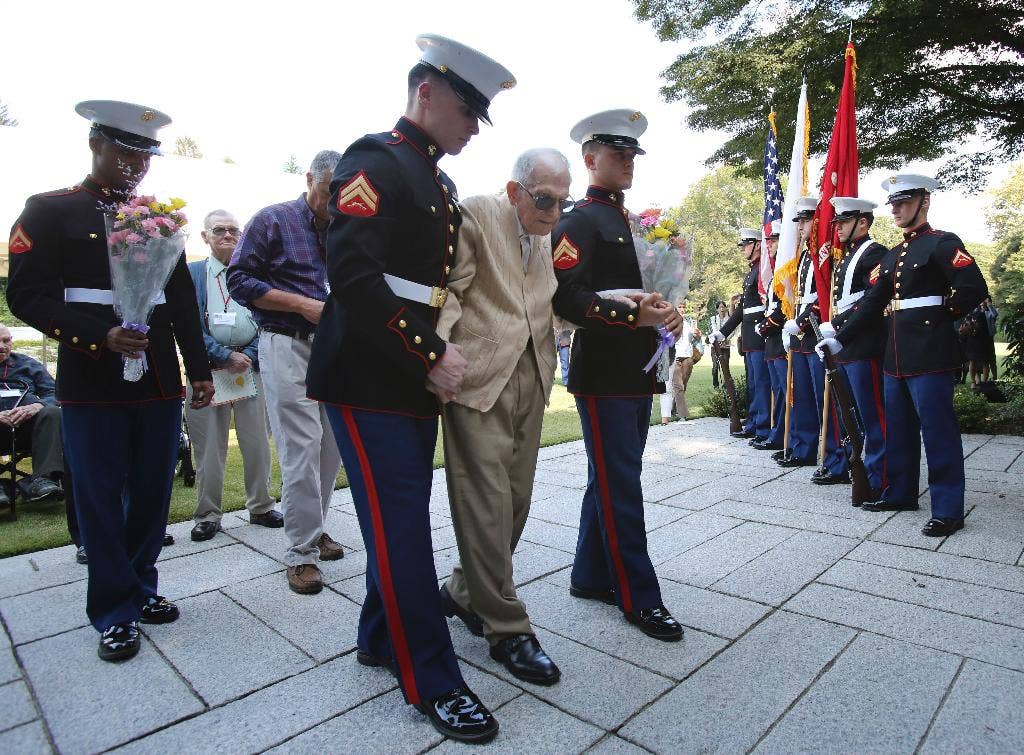 Former American POWs held in Japan during WWII visit war cemetery near ...