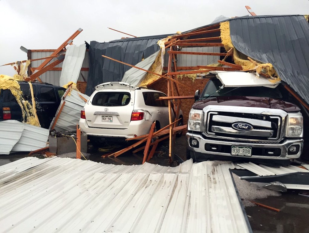 Five suffer minor injuries as series of twisters sweep across Colorado ...