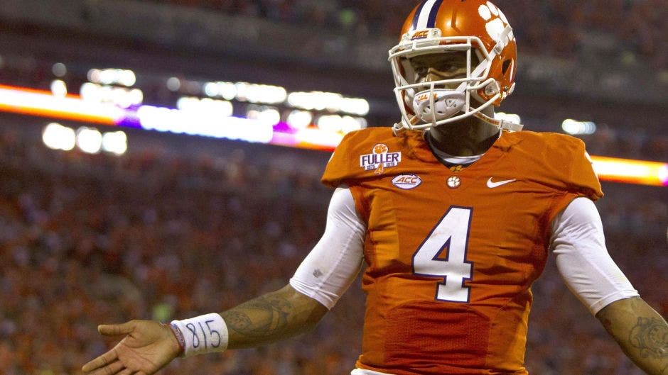 Clemson stud QB Deshaun Watson was apparently once a Falcons ball boy ...