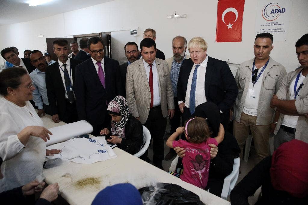 Britain's Boris Johnson visits Syrian refugee camp in Turkey | Fox News