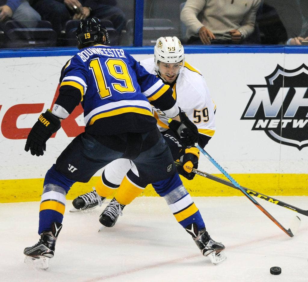 Alexander Steen's overtime goal gives Blues 4-3 victory over Predators ...