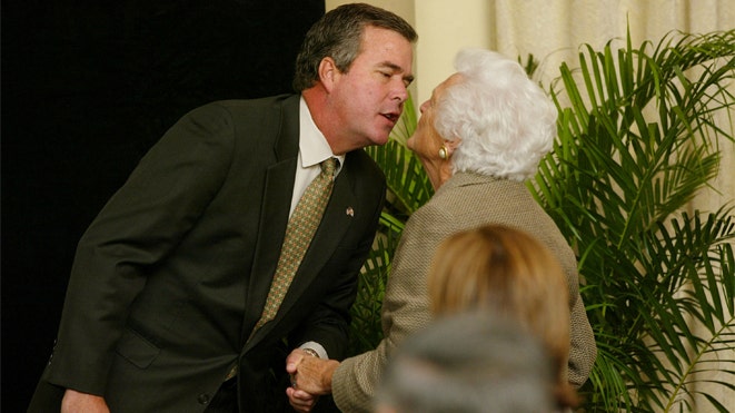 Once hesitant, Barbara Bush now backs Jeb's potential run for the White ...