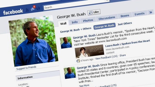 Former President George W. Bush Gets a Facebook Page | Fox News