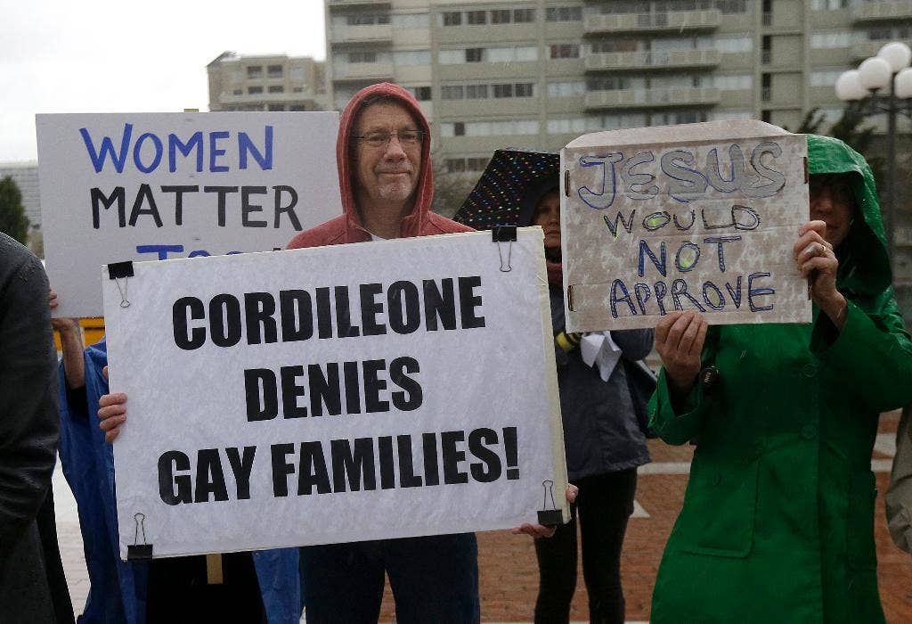 Vigil held to protest San Francisco archbishop's teacher directive on ...