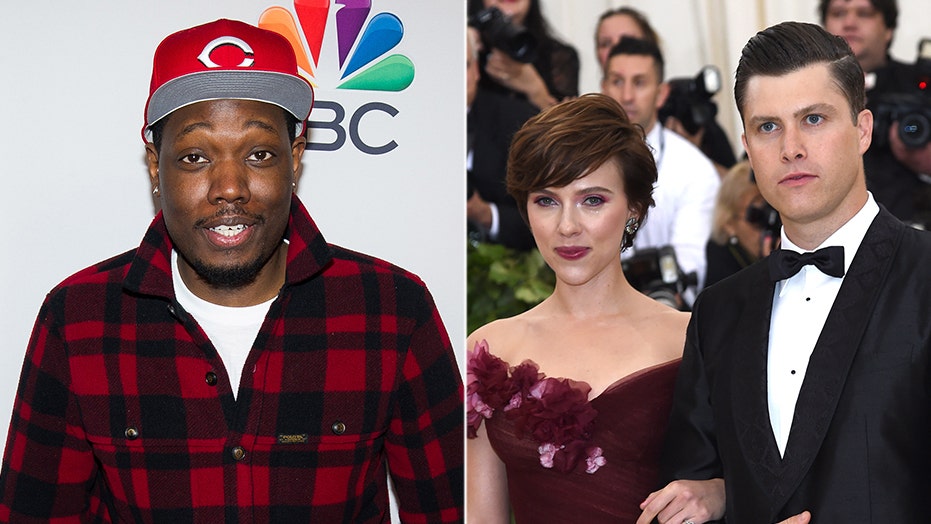'SNL' star Michael Che surprises Scarlett Johansson, Colin Jost with ...