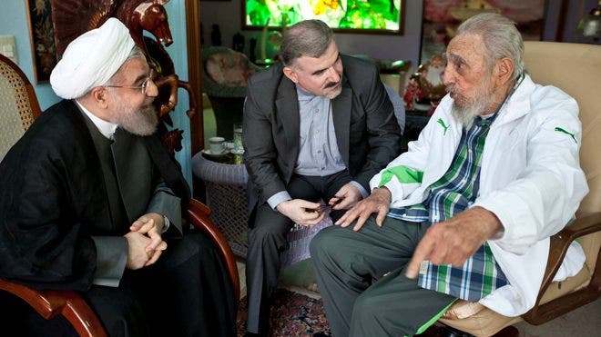 Iranian president meets with Raúl and Fidel Castro during stop in ...