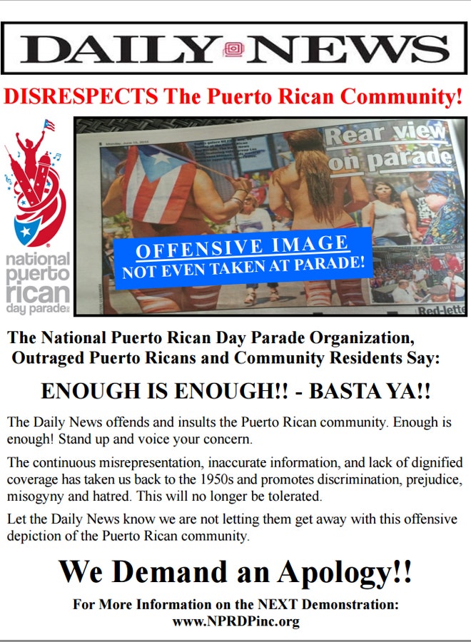 Puerto Rican Day Parade cuts ties with NY Daily News over racy photo ...
