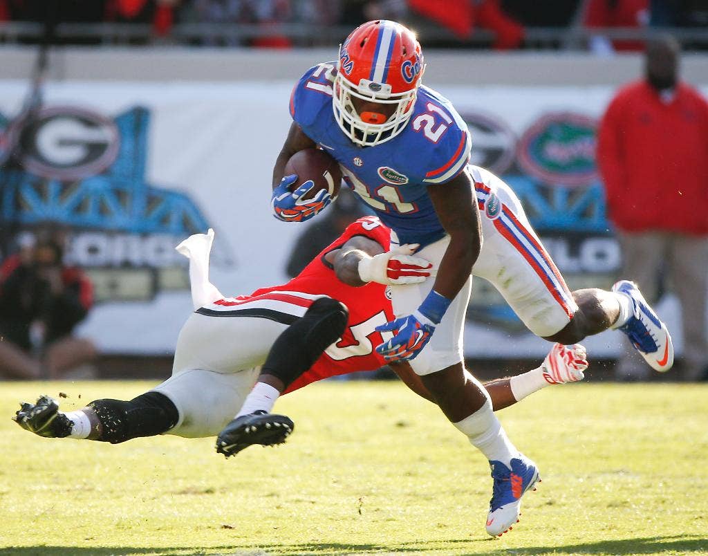 Florida runs wild over No. 9 Georgia 38-20, giving coach Will Muschamp ...