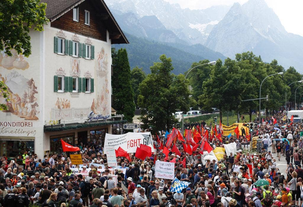 Thousands protest G7 summit in southern Germany, with more than 22,000 ...