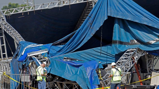 Indiana stage collapse victims reach settlement with Sugarland, Live ...