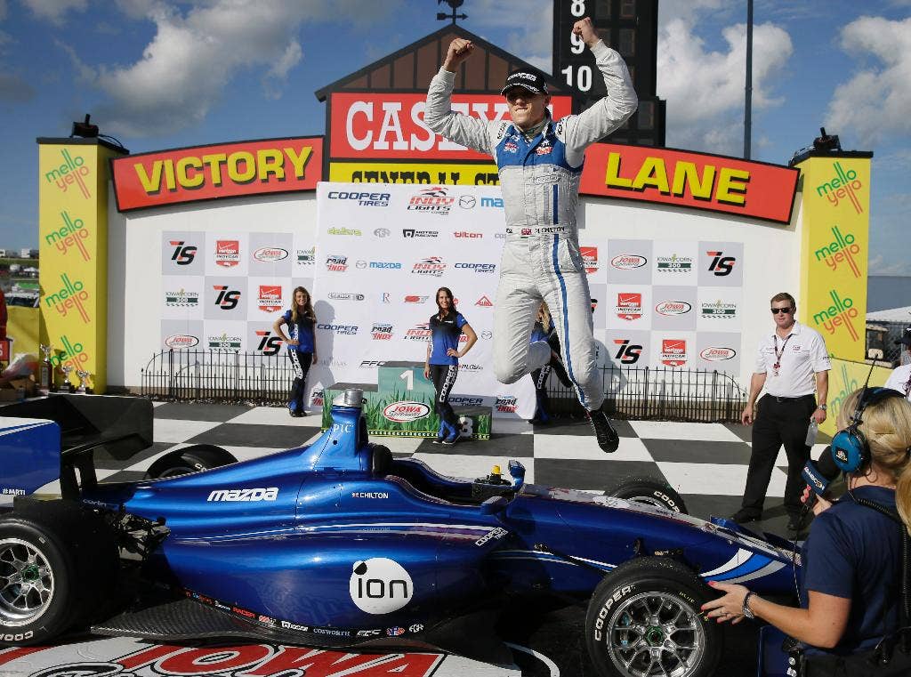 Chilton honors Bianchi by winning Indy Lights race at Iowa Speedway ...