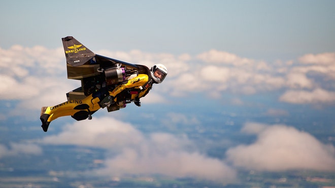 In the sky above Wisconsin: It's a bird, it's a plane, it's ... 'Jetman ...