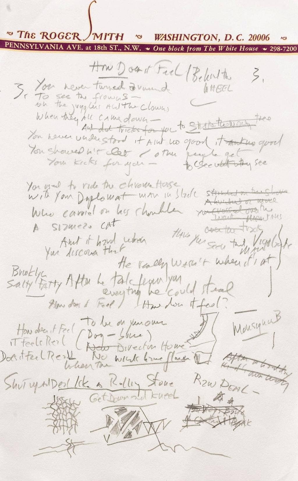 Bob Dylan's working draft of 'Like a Rolling Stone' sells for $2 ...