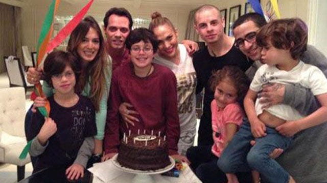 Marc Anthony Celebrates Son's Birthday With Ex- Girl, JLO and Casper ...