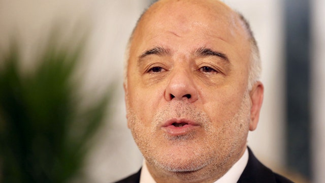 Iraqi leader says country's armed forces 'almost on our own' against ...