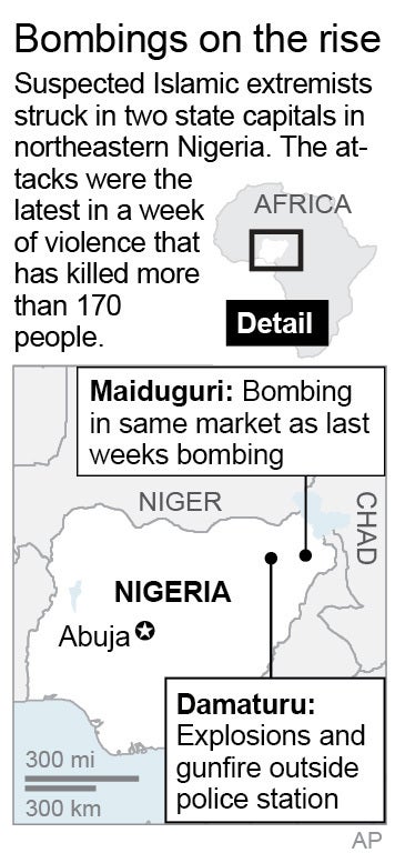 At least 77 killed in attacks by suspected Islamic extremists on ...