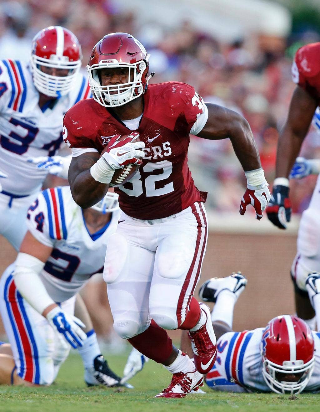 Powerful freshman Samaje Perine rumbles into expanded role for No. 4 ...