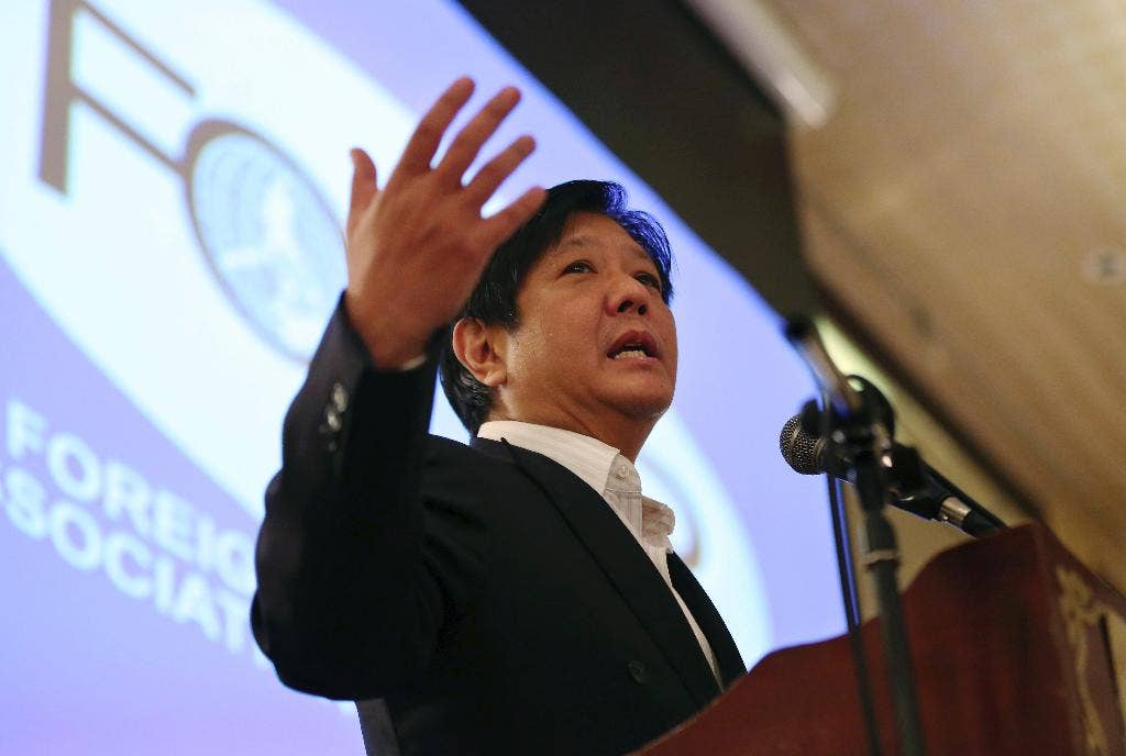 Late Philippine dictator's son to run for vice president in elections ...