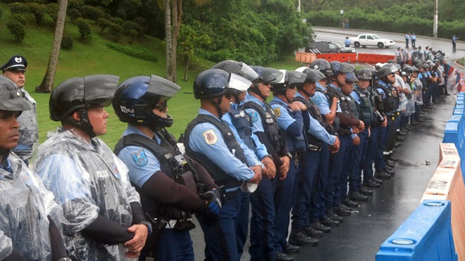 Protesters clash with police in Puerto Rico as control board meets ...