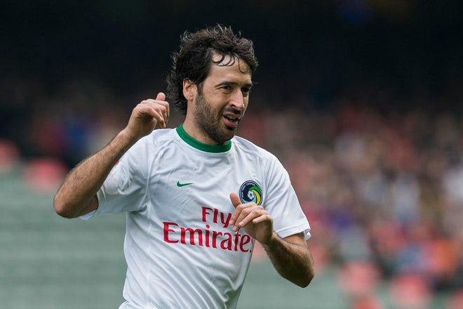 Legendary Spanish striker Raúl savoring the waning moments of a stellar ...