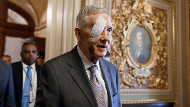 Reid returns to Capitol after exercise injury | Fox News