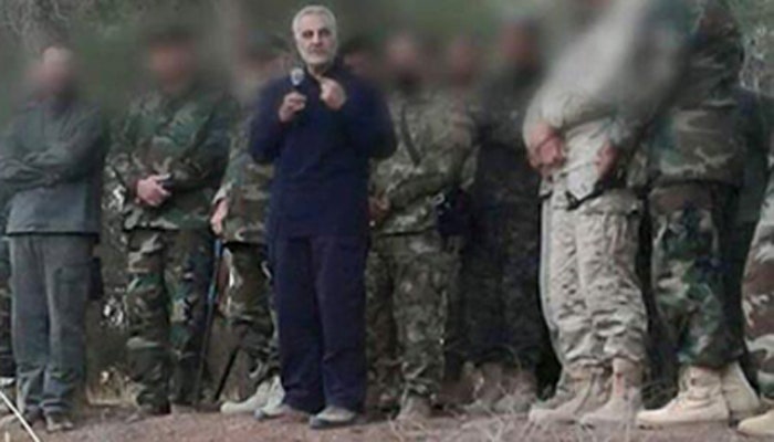 Top Iranian military commander Soleimani seen rallying Iranian officers ...