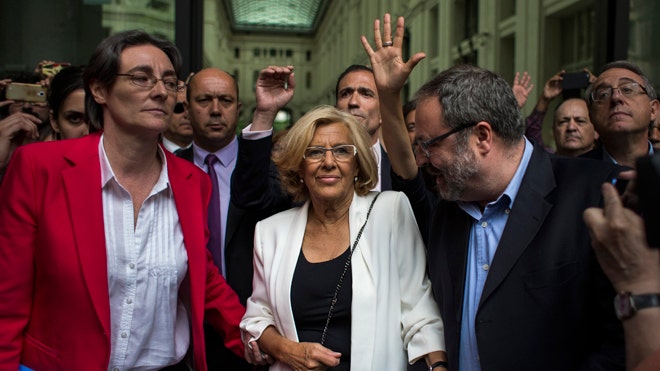 In historic turn, leftist mayors sworn in during ceremonies in Madrid ...