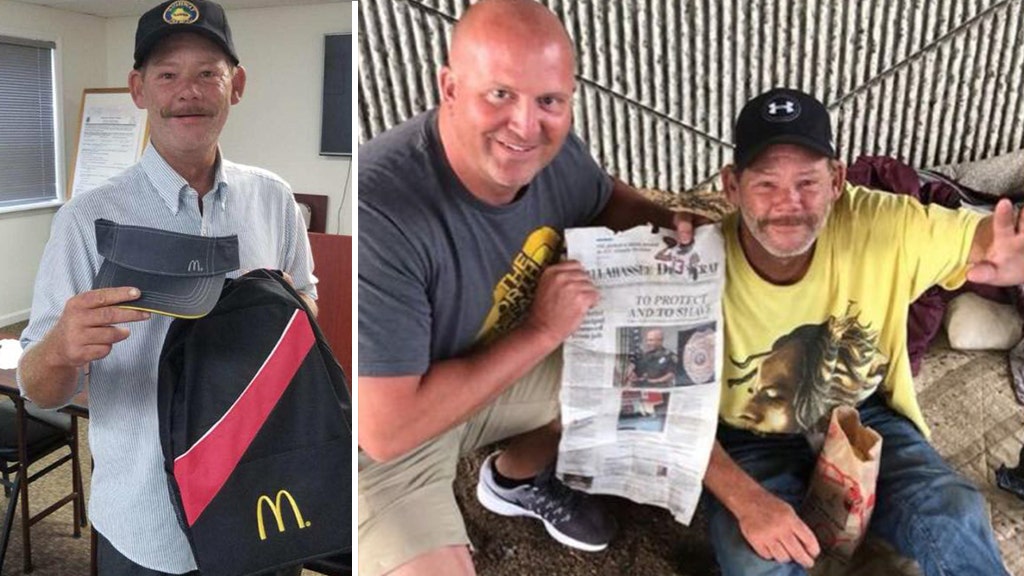 Homeless man starts McDonald's job with Florida officer's help | Fox News