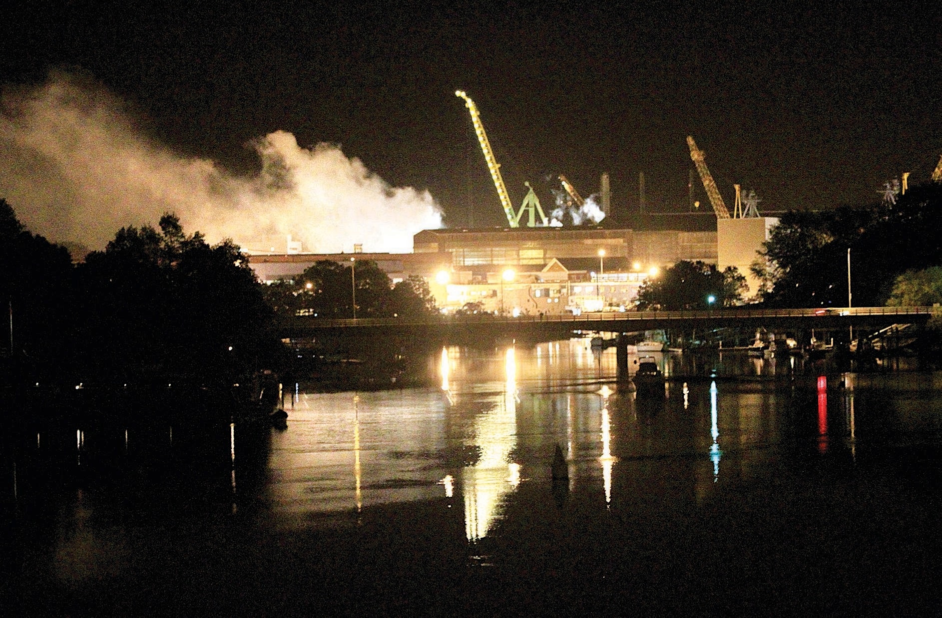 6 injured as fire crews battle blaze on nuclear-powered submarine at ...