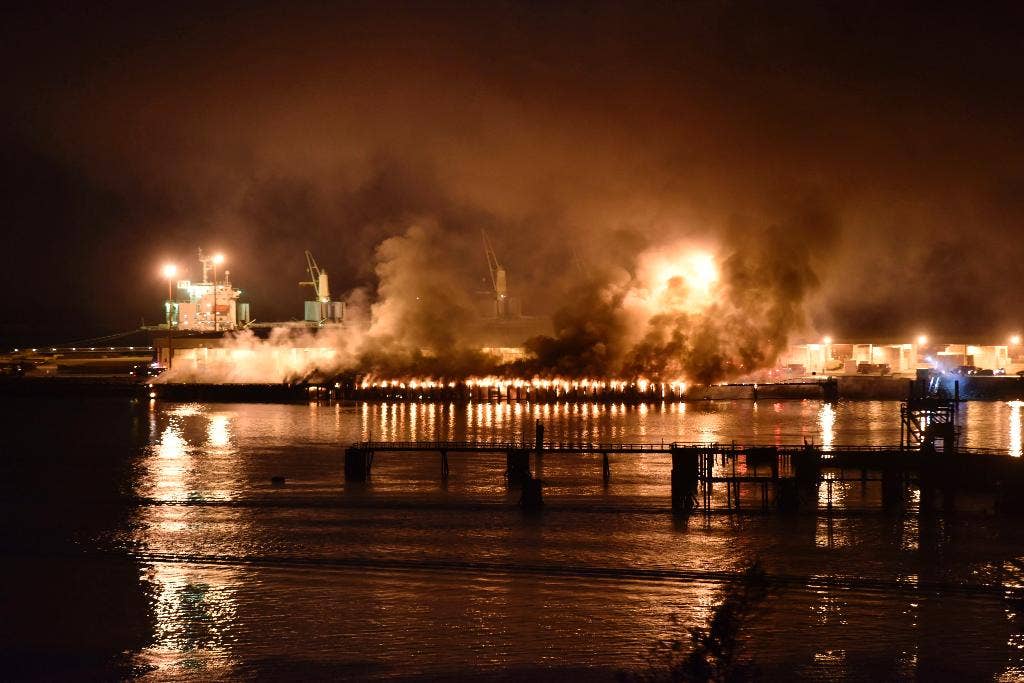 Fire breaks out at deep-water shipping terminal in British Columbia ...
