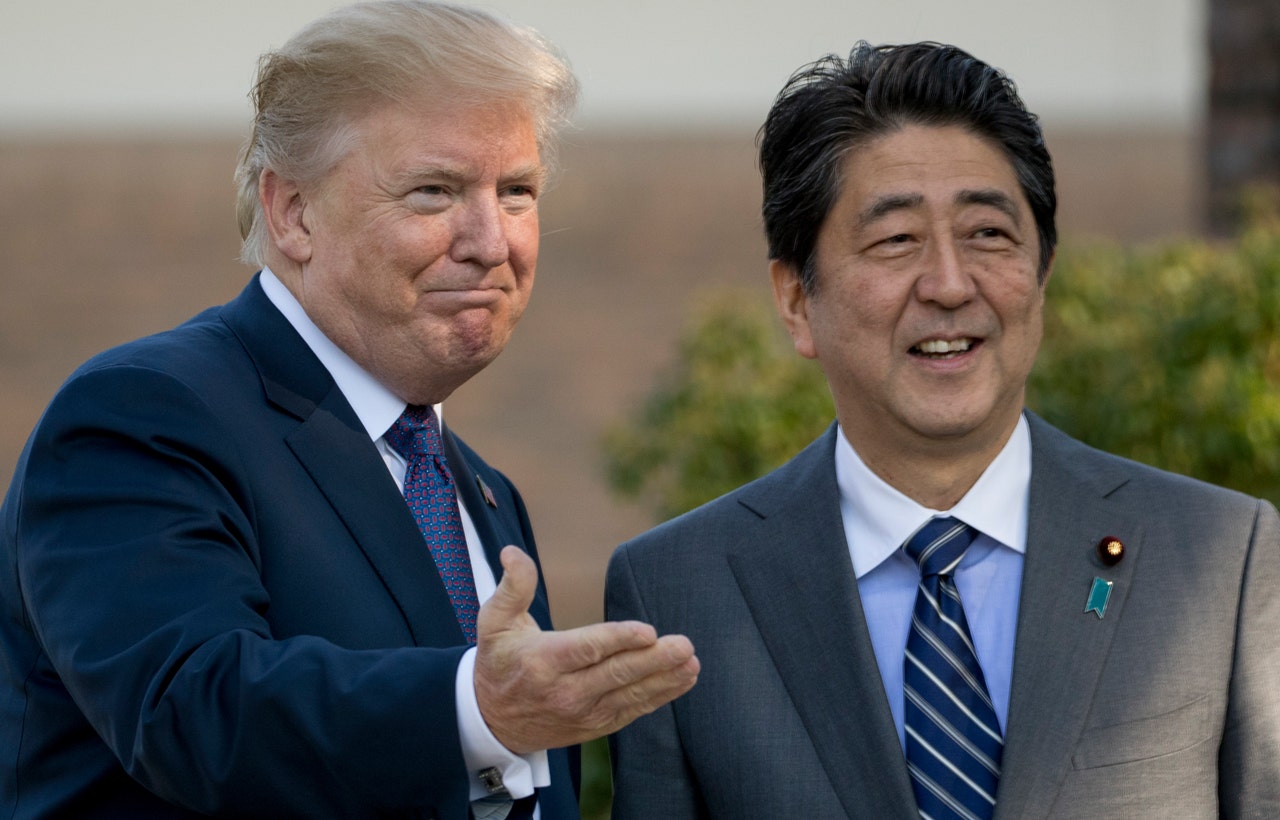 Trump, Japan's Abe meet before start of high-stakes diplomacy | Fox News