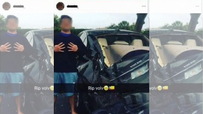 Outrage on Internet after teen who fled fatal crash posts smiling pic ...