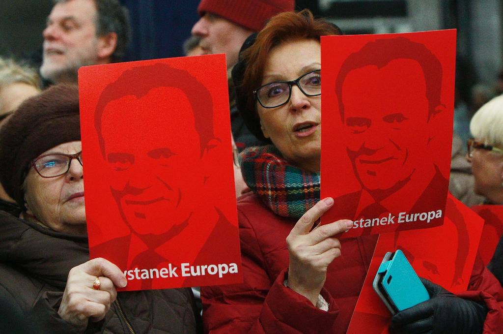 Tense crowd awaits Tusk in Poland as he is to testify | Fox News