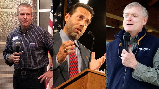 Underdogs seek late surge in 3-way GOP Senate race to take on ...