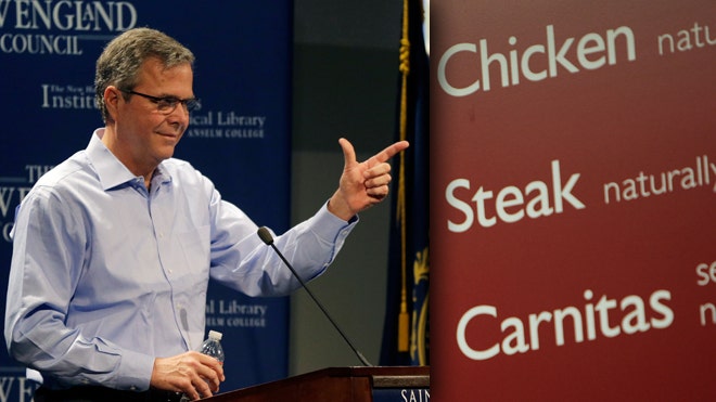 Jeb Bush on Burrito-gate: 'I don't go to Chipotle, I cook it at home ...