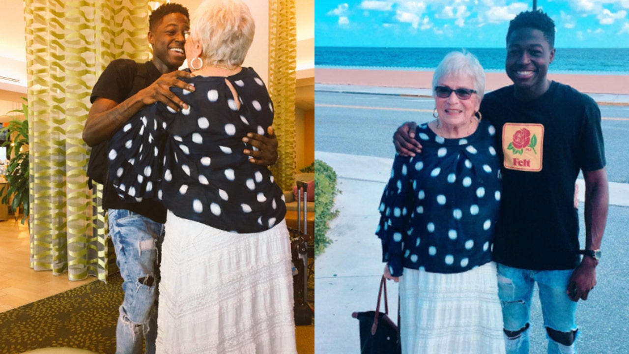Young rapper meets 81-year-old grandma he befriended over Words with ...
