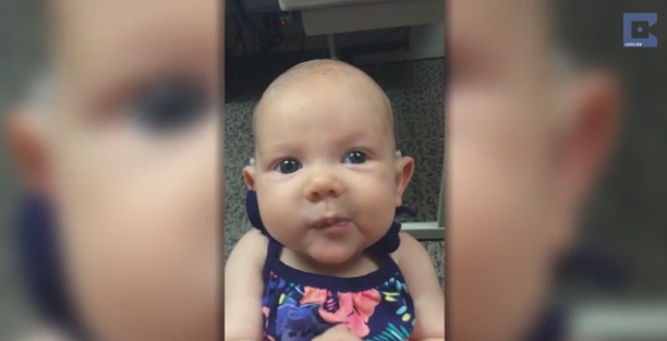 This 3-month-old girl just heard her mom's voice for the first time ...