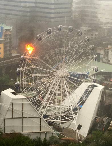 Ferris wheel catches fire at new dinosaur theme park in Bangkok | Fox News
