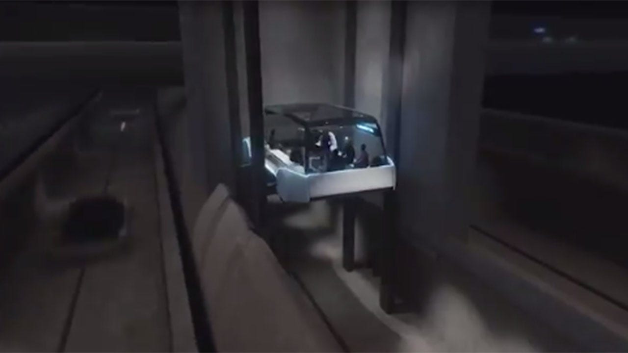 Elon Musk's very rapid underground transportation system will feature ...